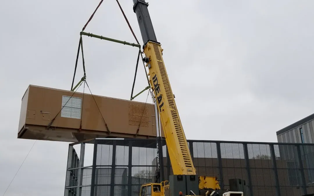 Ideal Crane Rental, Inc. - Generator Lift at Exact Sciences